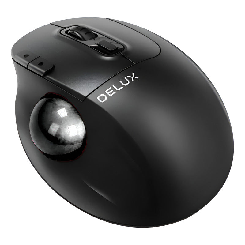 Mouse Ergo Trackball Delux Mt1 Db / Inalámbrico + Bluetooth Negro – JD ...
