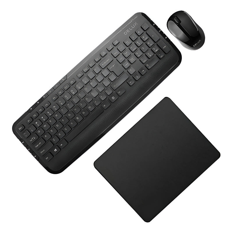 Combo Inalámbrico Delux Multimedia + Pad Mouse Small 25x21cm – JD ...